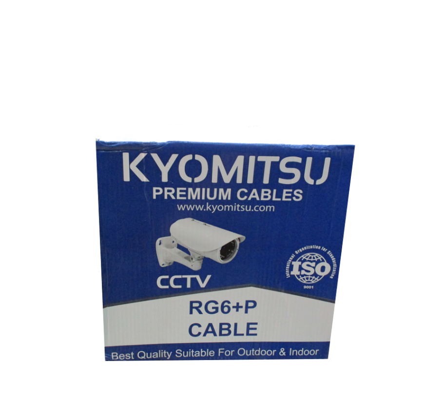 Kyomitsu RG6+power cable (300m) Putih – GADING CCTV